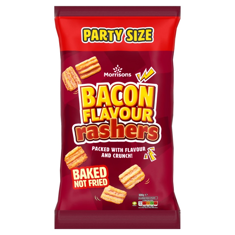 Morrisons Party Size Bacon Rashers 300g - Morrisons Online Groceries ...