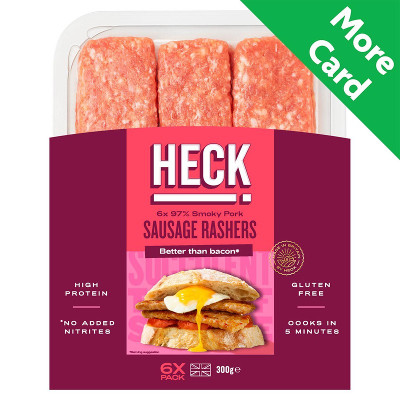 Heck Pork Sausage Rashers - Morrisons Online Groceries & Offers