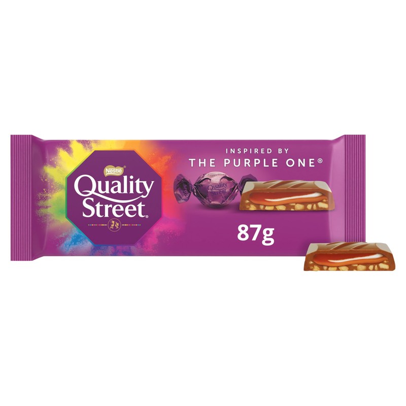 Quality Street Inspired By The Purple One Chocolate Sharing Bar 87g ...