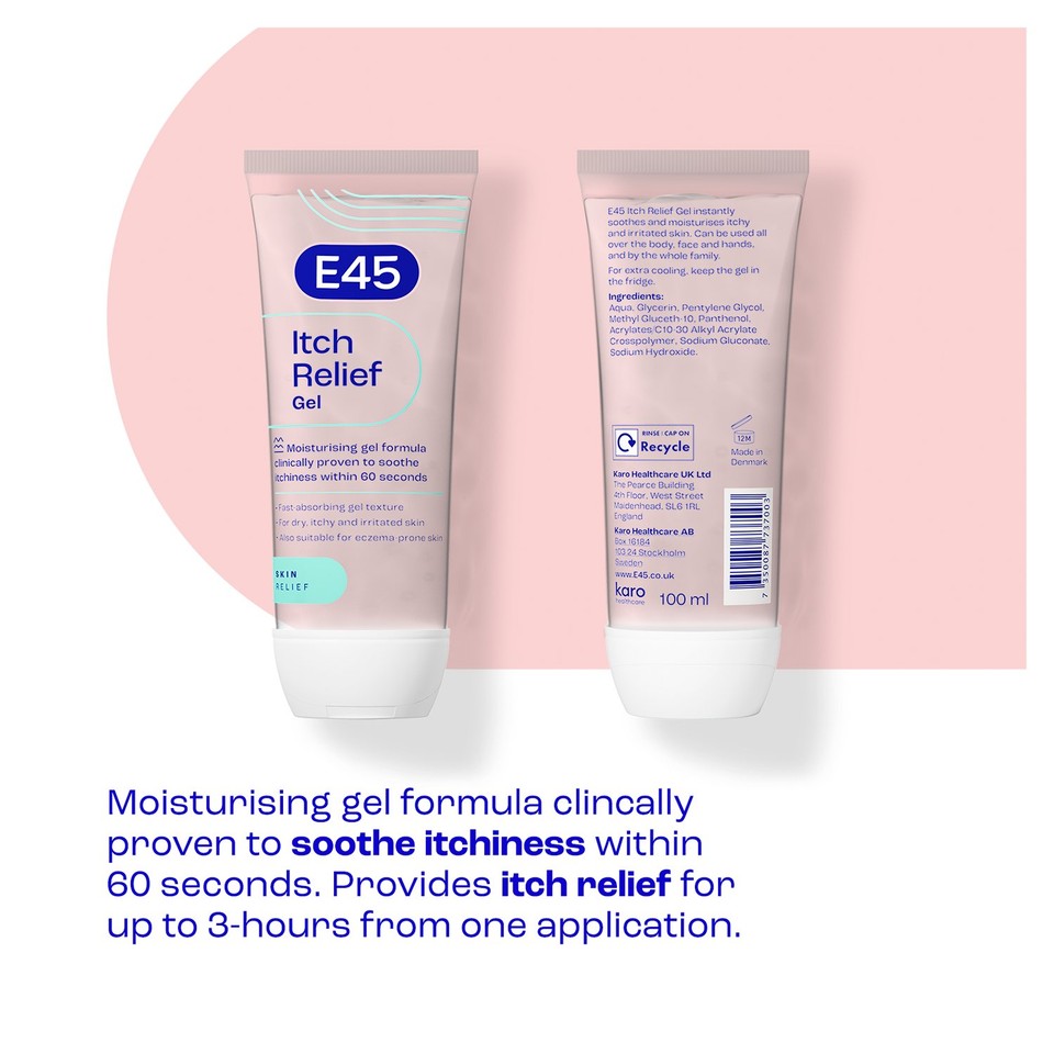 E45 Itch Relief Gel For Dry, Itchy And Irritated Skin 100ml - Morrisons ...