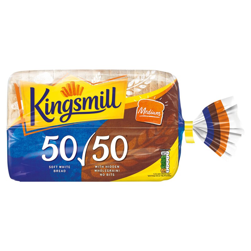 Kingsmill 50/50 Medium Bread - Morrisons Online Groceries & Offers