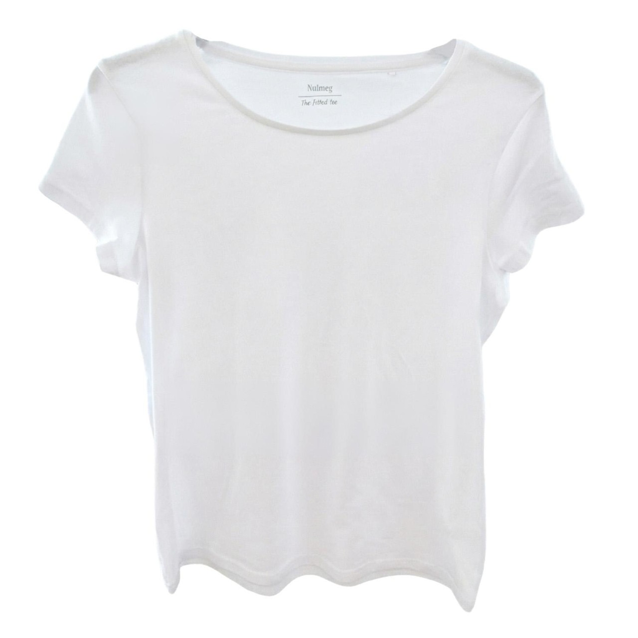 Nutmeg Ladies Size 22 White Fitted Short Sleeve T-Shirt - Morrisons ...