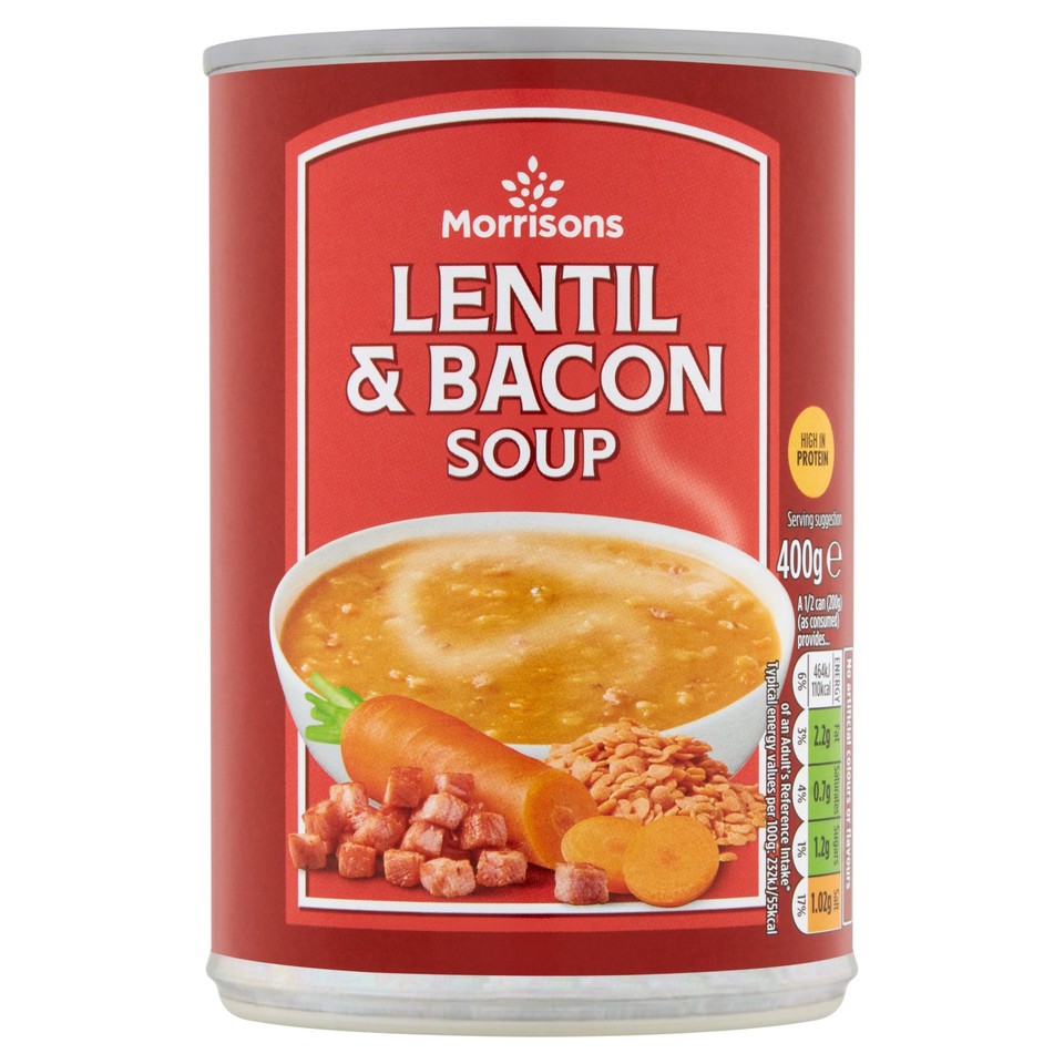 Morrisons Lentil & Bacon Soup - Morrisons Online Groceries & Offers