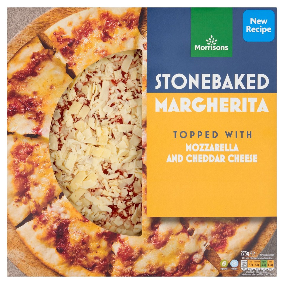 Morrisons Stonebaked Cheese & Tomato Pizza 275g - Morrisons Online ...