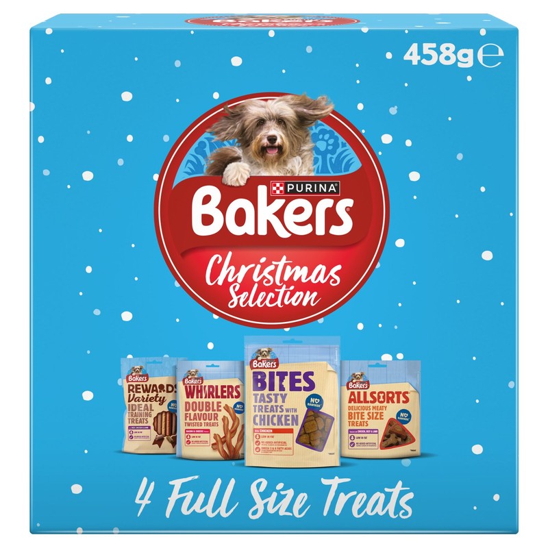 BAKERS Dog Treats Christmas Selection Gift Box 458g - Morrisons Online ...