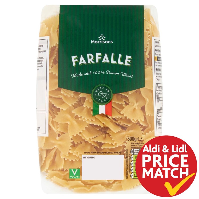 Morrisons Farfalle Pasta - Morrisons Online Groceries & Offers