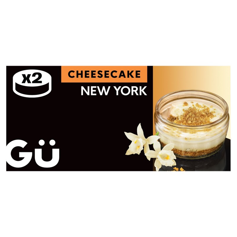 Gu New York Cheesecake Dessert 2 x 70g - Morrisons Online Groceries ...