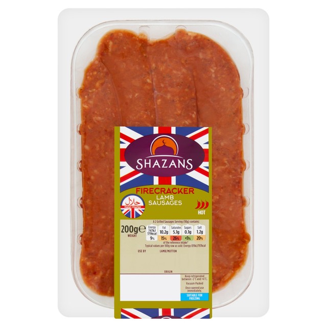 Shazans Firecracker Lamb Sausages - Morrisons Online Groceries & Offers