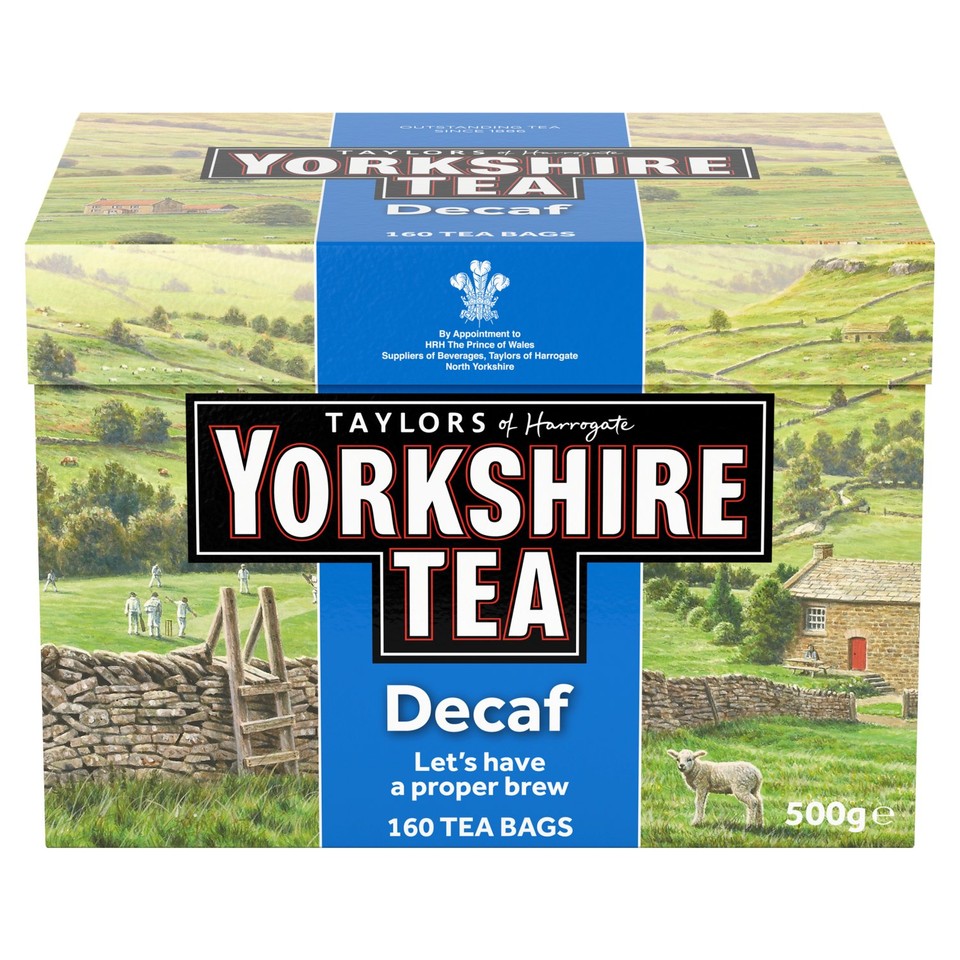 Decaffeinated Yorkshire Tea Bags 160PK - Morrisons Online Groceries ...