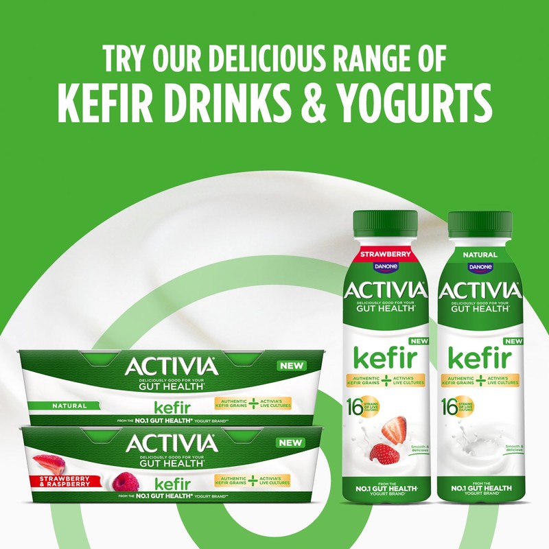 Activia Kefir Strawberry Gut Health Yoghurt Drink - Morrisons Online ...