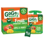 GoGo SqueeZ Fruit Smoothie Snack Apple and Mango - Morrisons Online ...