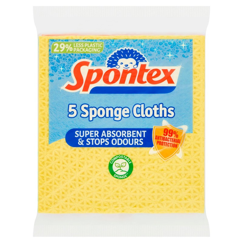 Spontex Sponge Cloths - Morrisons Online Groceries & Offers