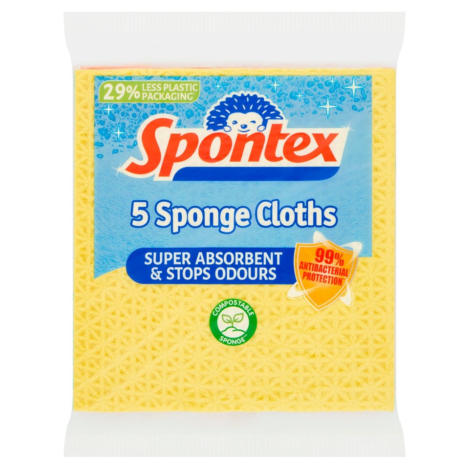 Spontex Sponge Cloths - Morrisons Online Groceries & Offers