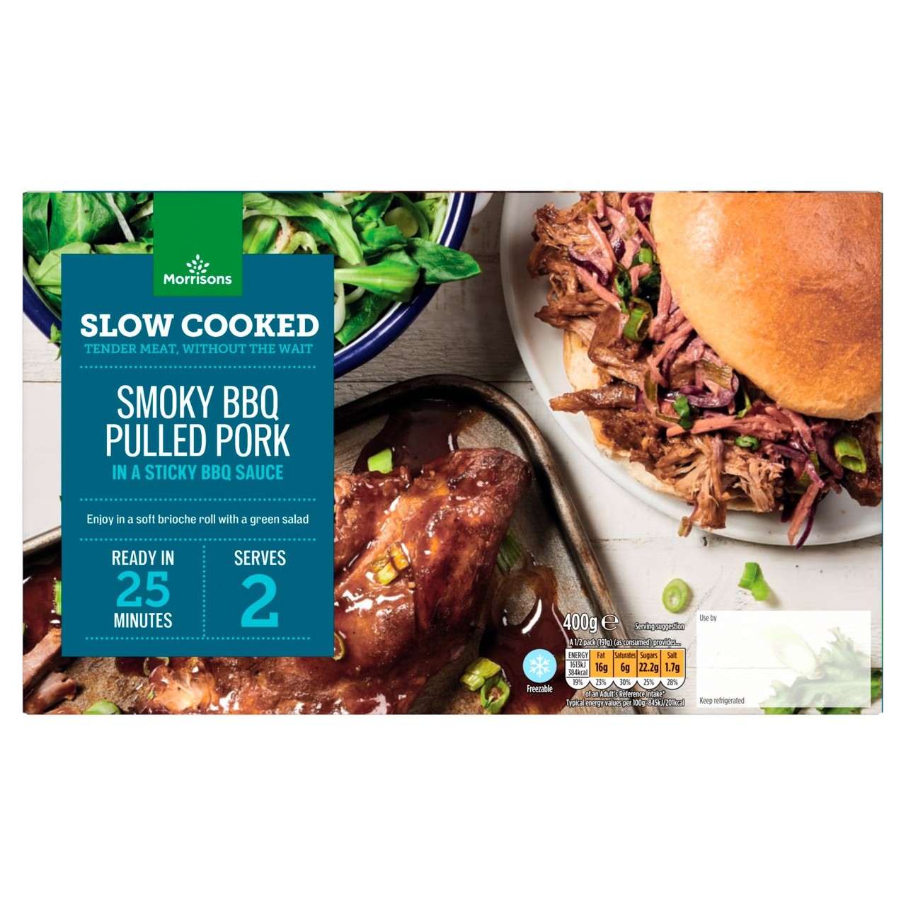 Morrisons Slow Cooked Smoky BBQ Pulled Pork - Morrisons Online ...