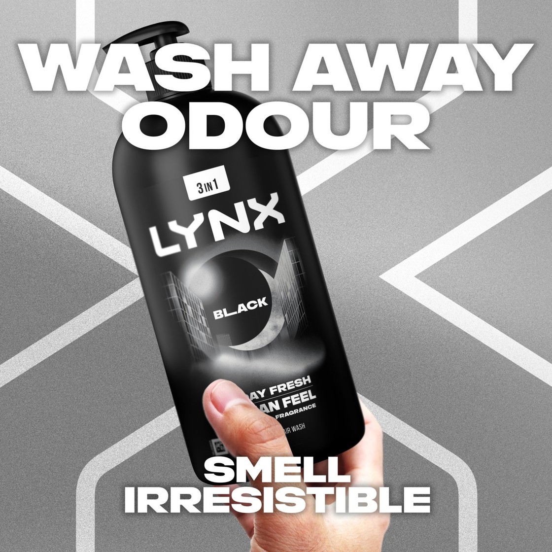 Lynx Pump Shower Gel Black 900ml - Morrisons Online Groceries & Offers