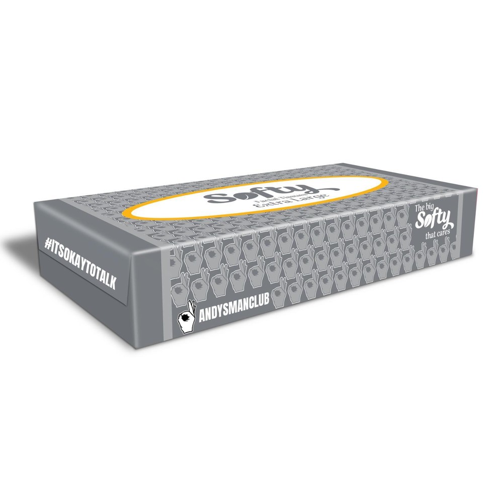 Softy Andy's Man Club 80 Facial Tissues Extra Large - Morrisons Online ...