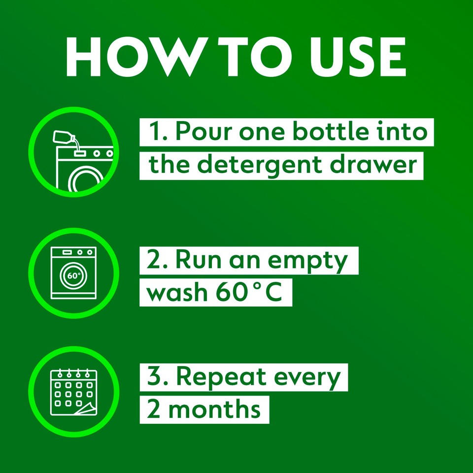 Dettol 5-In-1 Lemon Breeze Antibacterial Washing Machine Cleaner ...