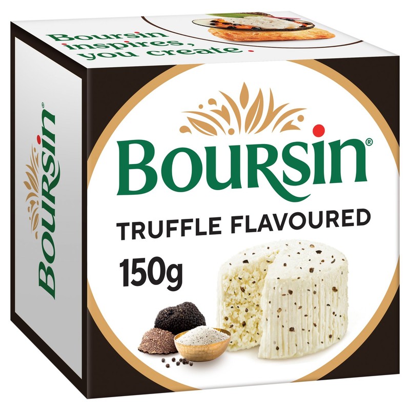 Boursin Truffle Flavoured Soft French Cream Cheese - Morrisons Online ...