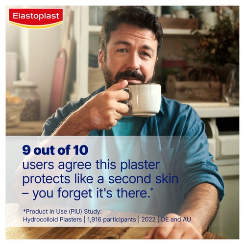 Elastoplast Second Skin Protection Faster Healing Plasters 6 Pack ...