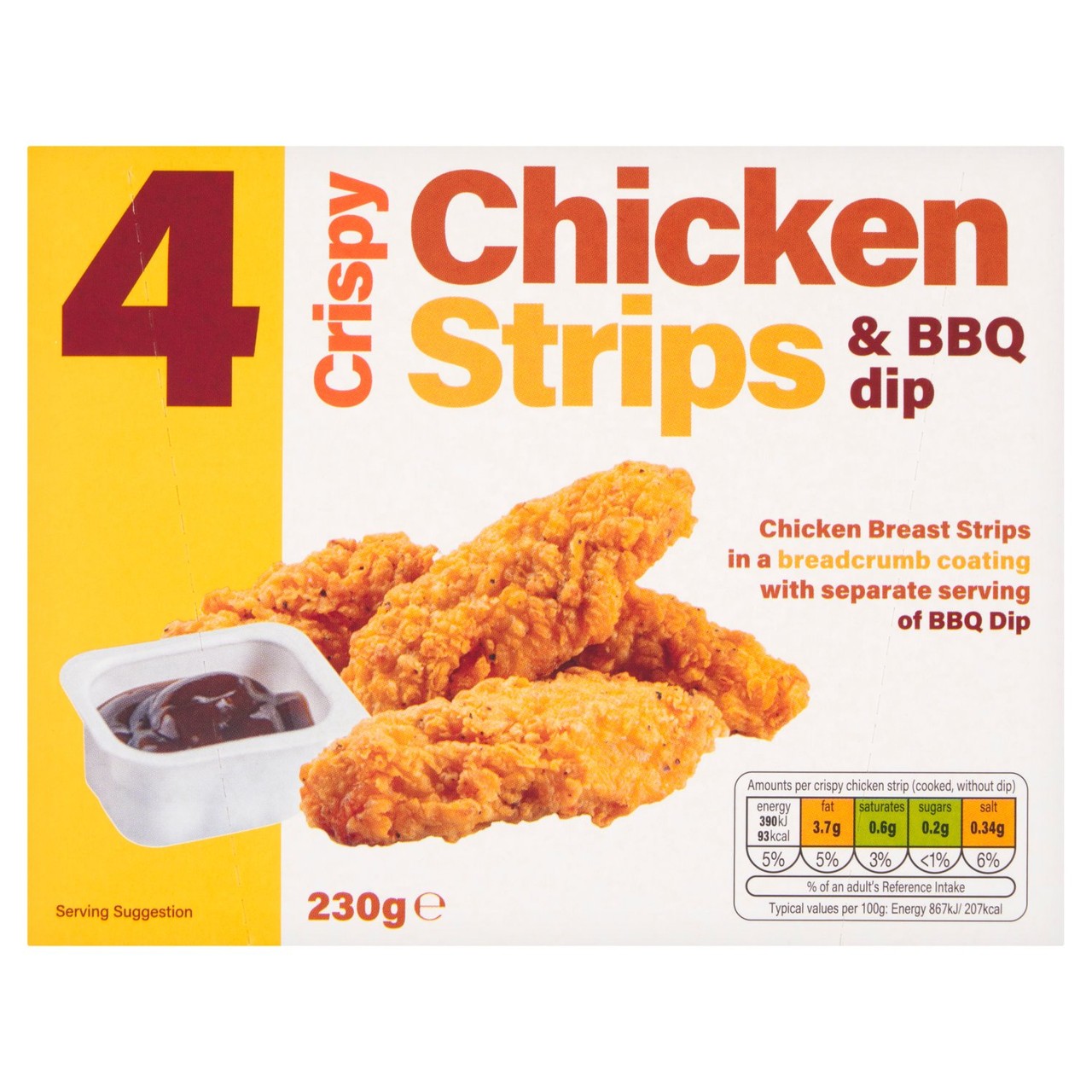 Lakeside 4 Crispy Chicken Strips With BBQ Dip - Morrisons Online ...