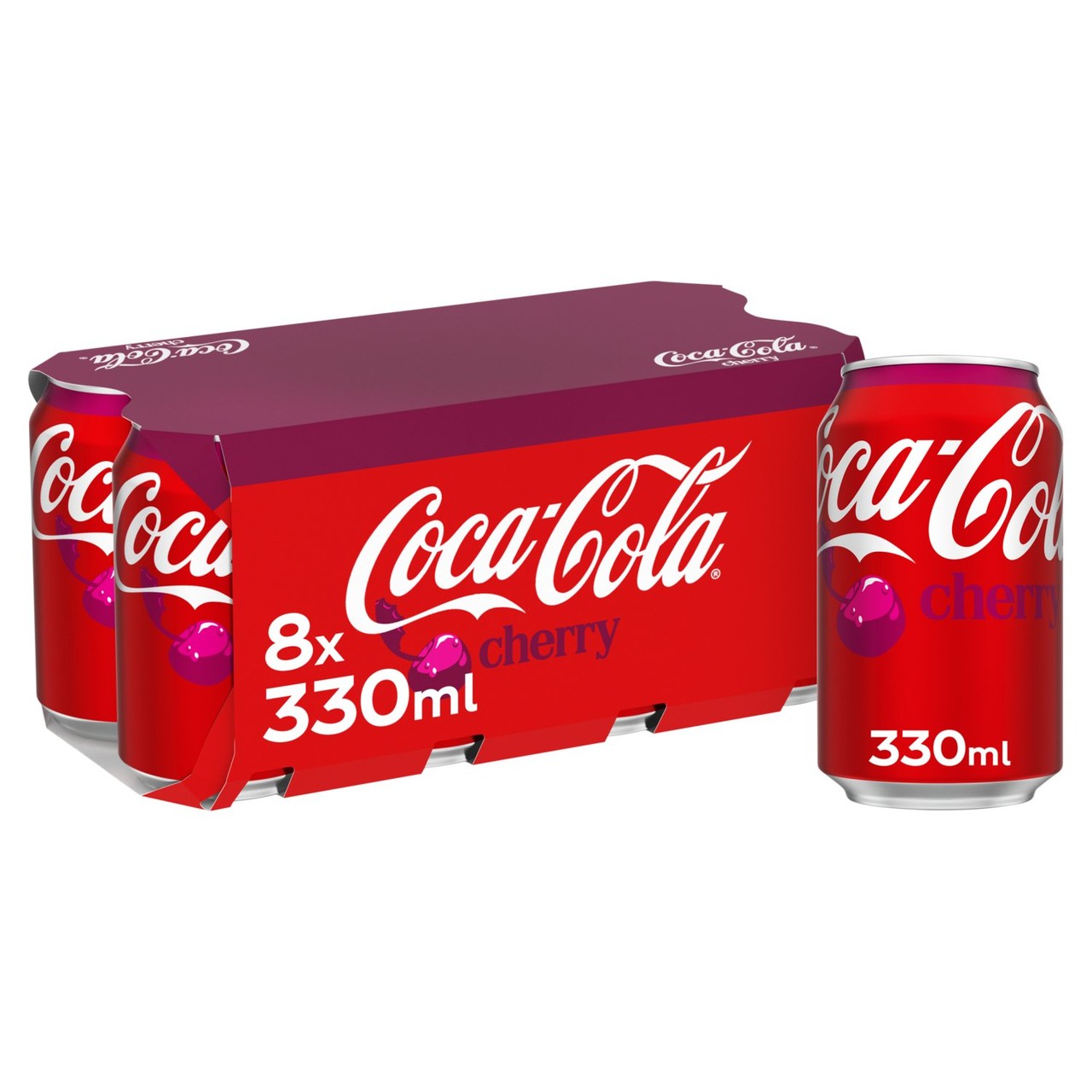 Coca-Cola Cherry 8 x 330ml - Morrisons Online Groceries & Offers