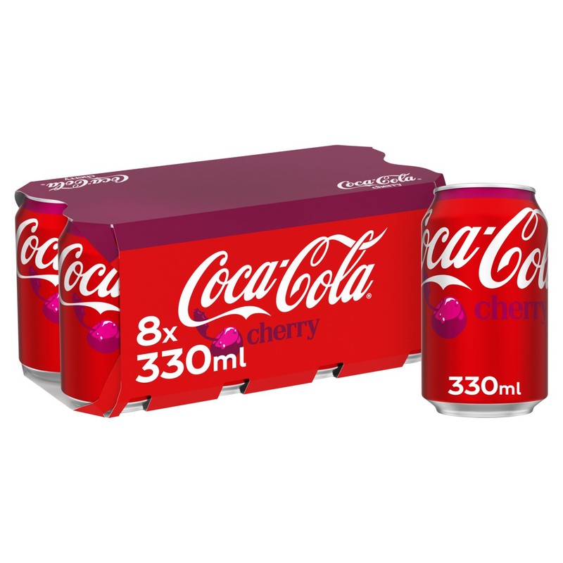 Coca-Cola Cherry 8 x 330ml - Morrisons Online Groceries & Offers