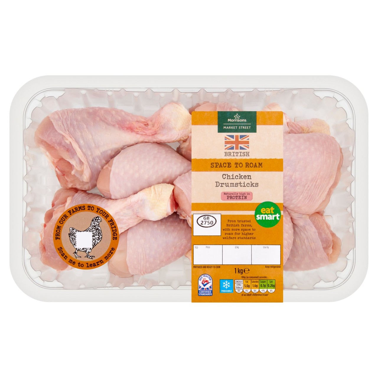 Morrisons British Chicken Drumsticks 1kg - Morrisons Online Groceries ...