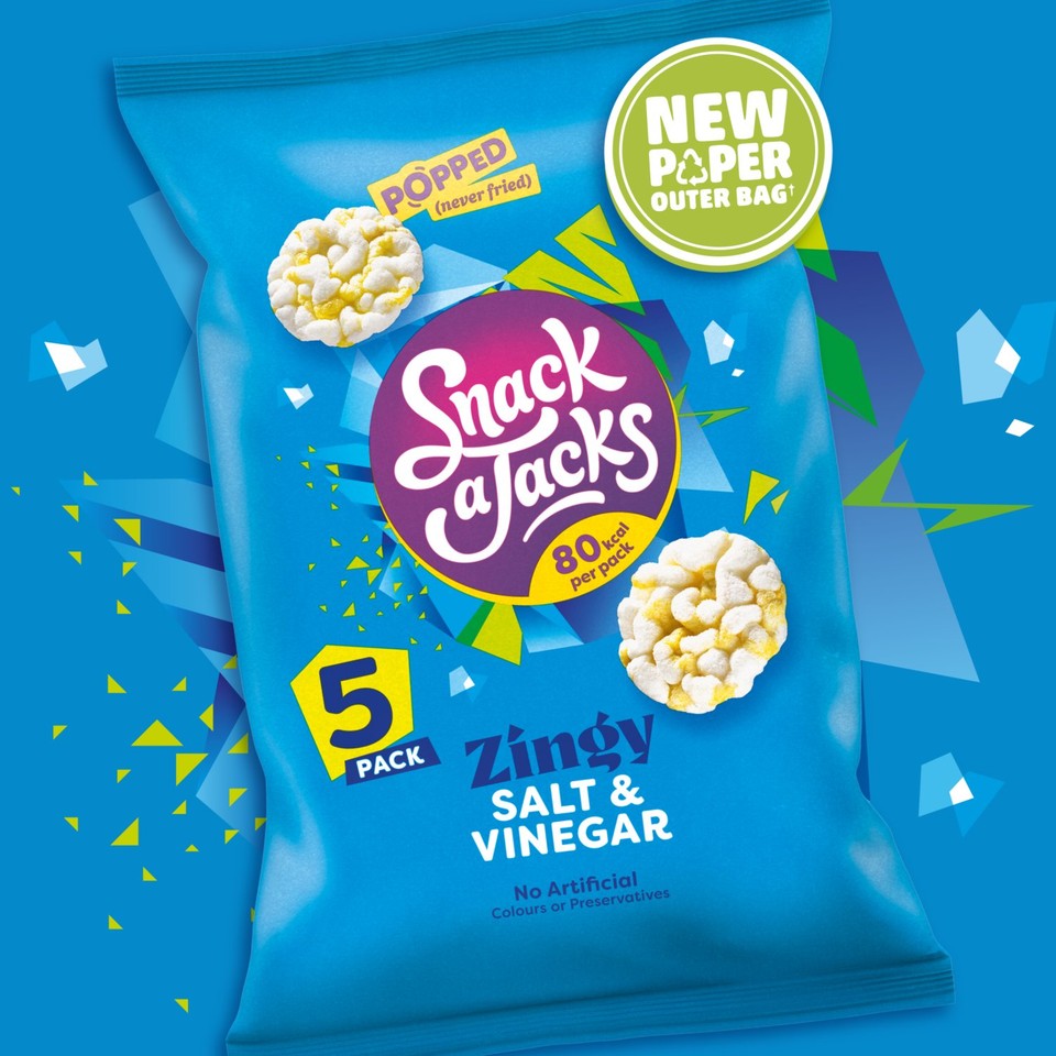 Snack A Jacks Salt & Vinegar Rice Cakes - Morrisons Online Groceries ...