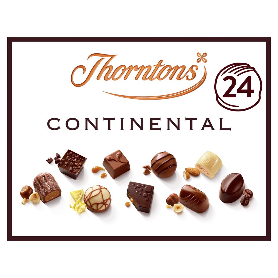 Thorntons Continental Milk, Dark, White Chocolate Gift Box - Morrisons ...