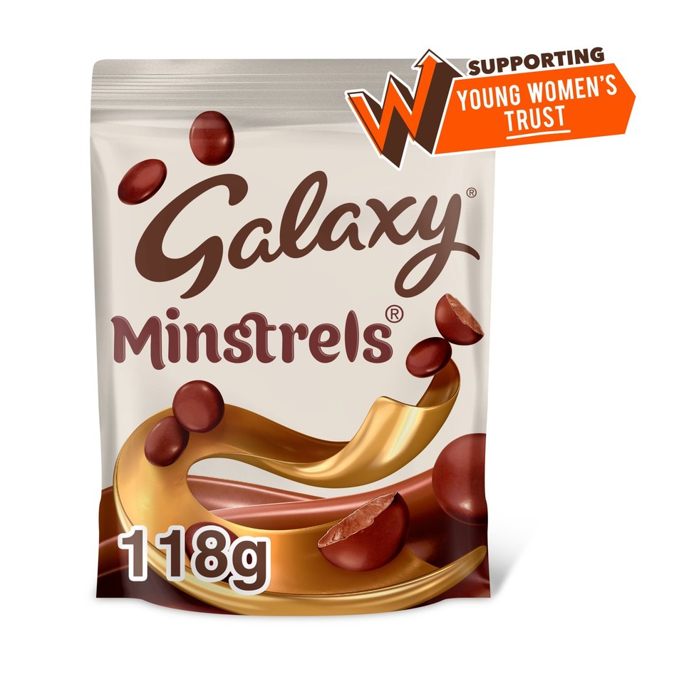 Galaxy Minstrels Milk Chocolate Pouch Bag 118g - Morrisons Online ...