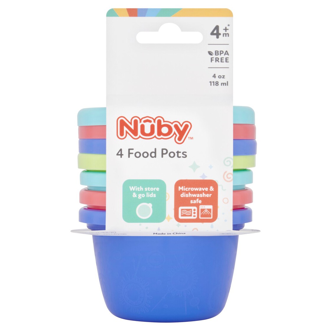 Nuby Food Storage Pots - Morrisons Online Groceries & Offers