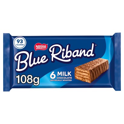 Blue Riband Milk Chocolate Wafer Biscuit Multipack - Morrisons Online ...