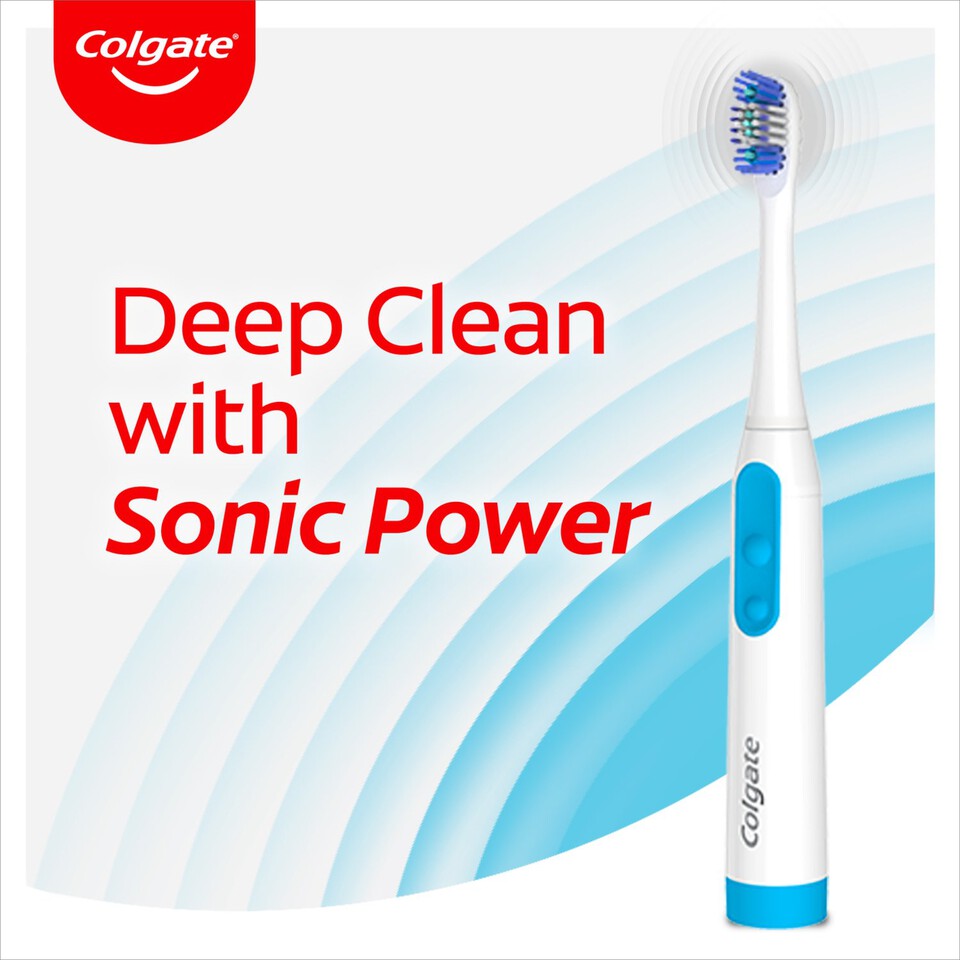 Colgate Battery 360 Sonic Floss Tip Soft Toothbrush - Morrisons Online ...