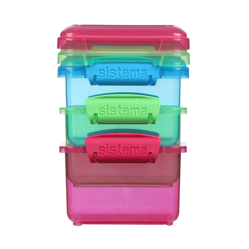 Sistema Lunch Food Storage Containers 3 x 400ml - Morrisons Online ...
