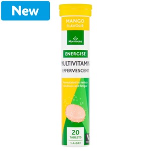 Morrisons Energise Effervescent Vitamins Mango Flavour 20s - Morrisons ...