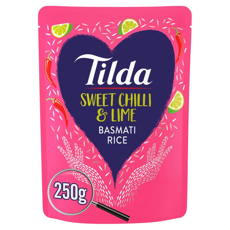 Tilda Microwave Sweet Chilli and Lime Basmati Rice - Morrisons Online ...