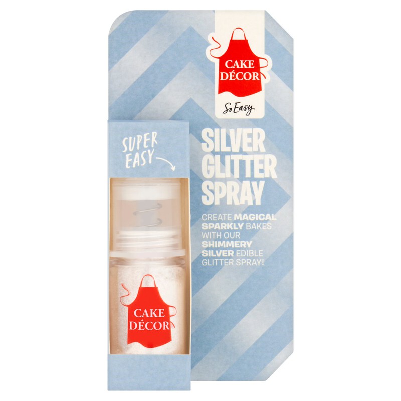Cake Decor Silver Glitter Spray - Morrisons Online Groceries & Offers
