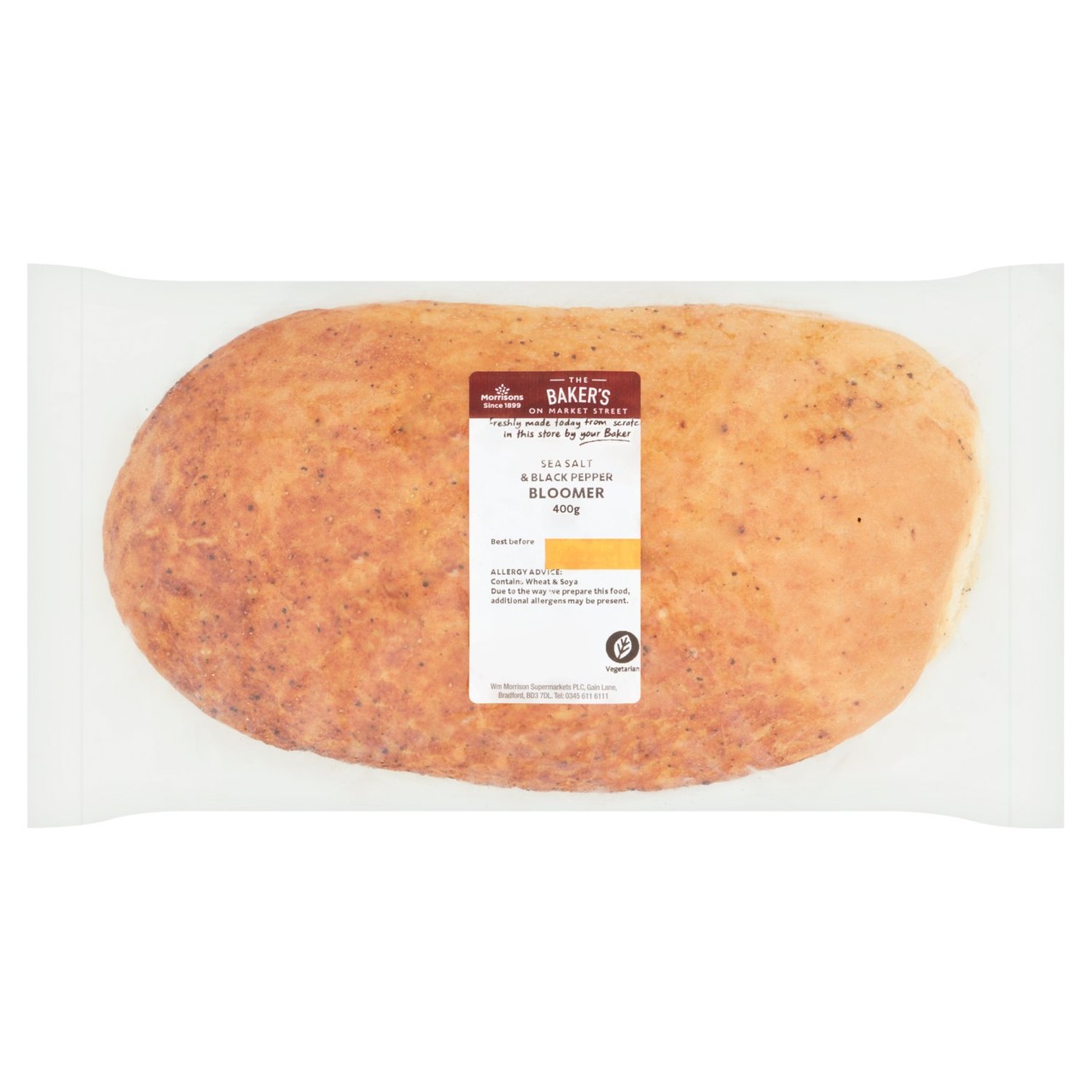 Market Street Sea Salt & Pepper Bloomer - Morrisons Online Groceries ...