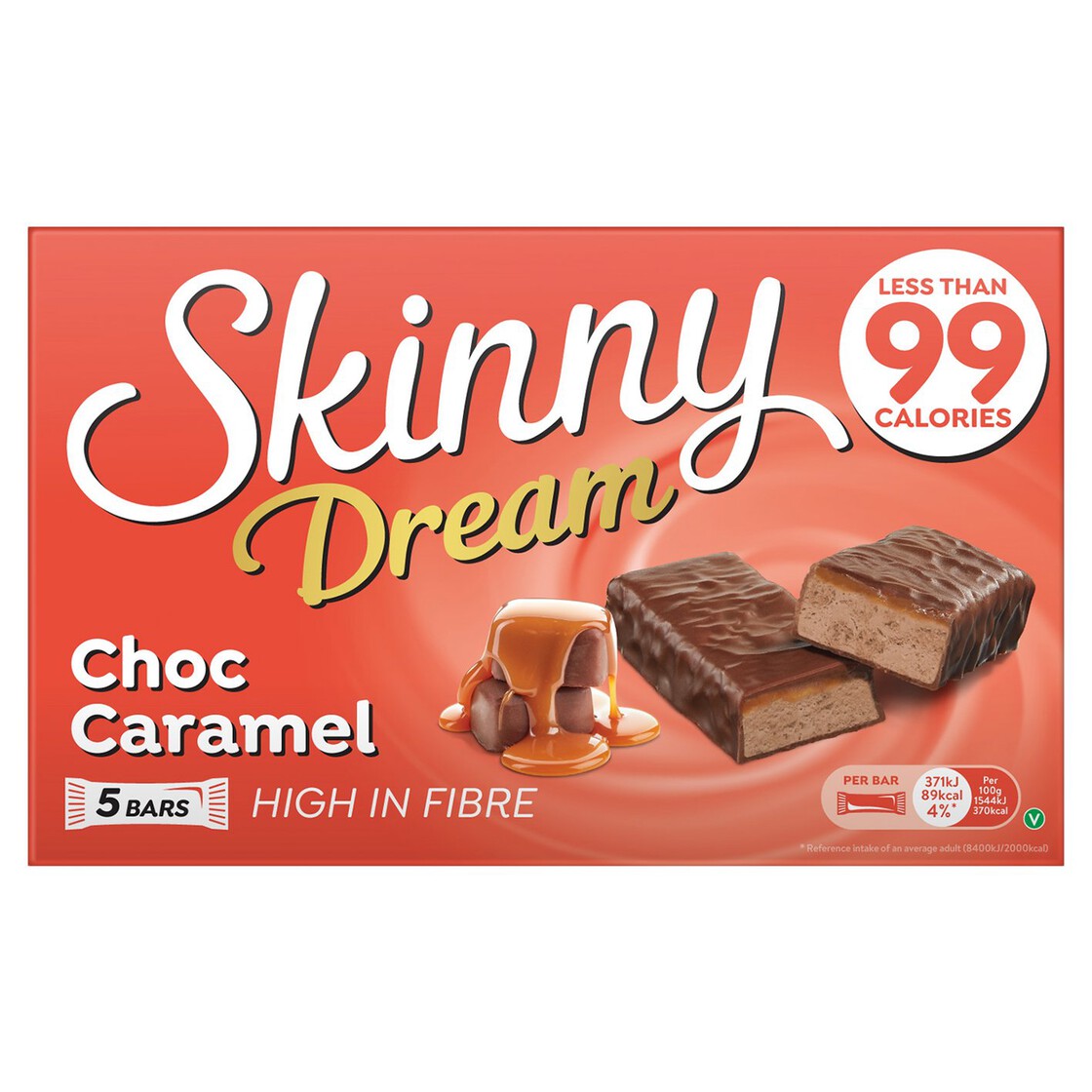 Skinny Dream Chocolate Caramel Bars - Morrisons Online Groceries & Offers