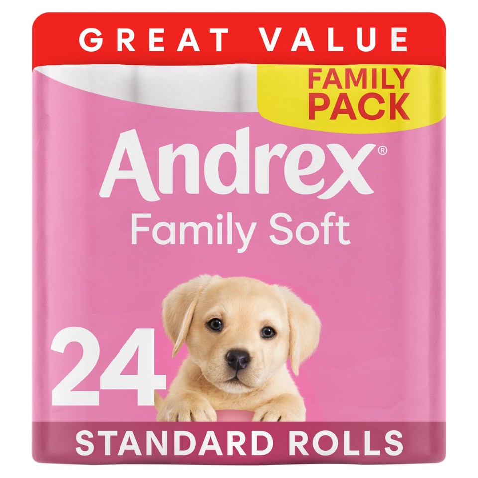 Andrex Family Soft Toilet Tissue 24 Pack - Morrisons Online Groceries ...