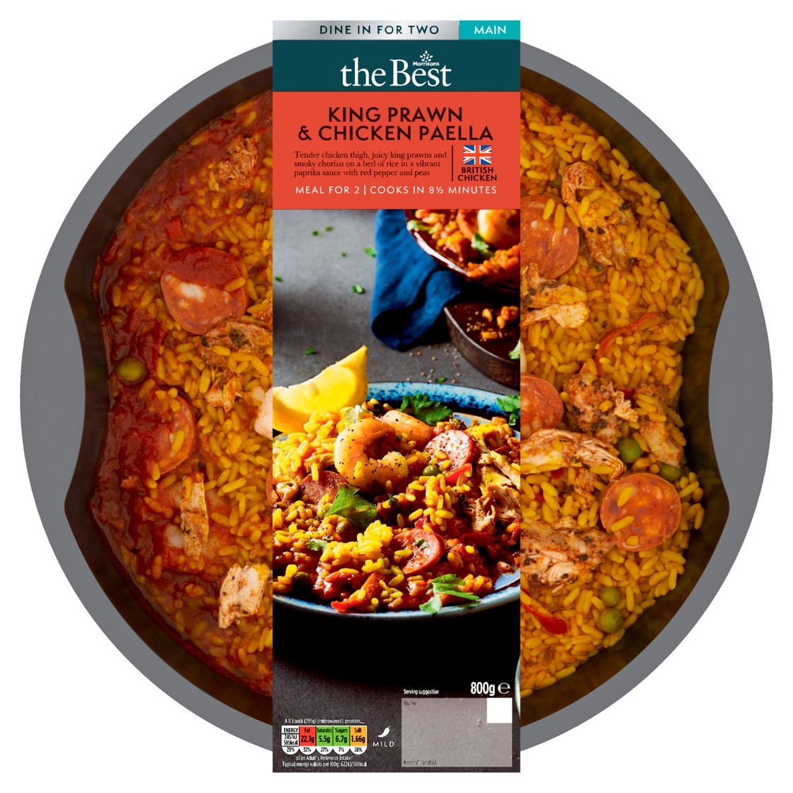 Morrisons The Best King Prawn & Chicken Paella - Morrisons Online ...