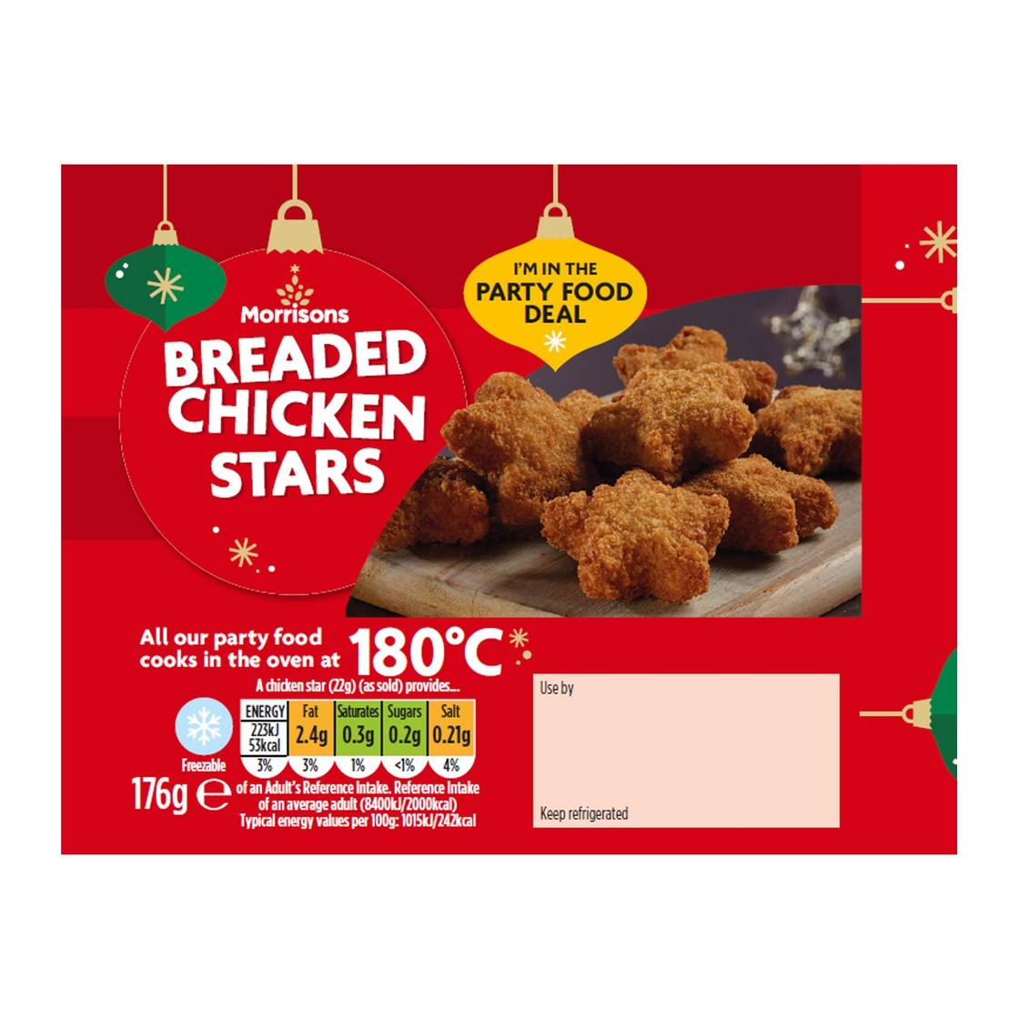 Morrisons Breaded Chicken Stars 176g - Morrisons Online Groceries & Offers
