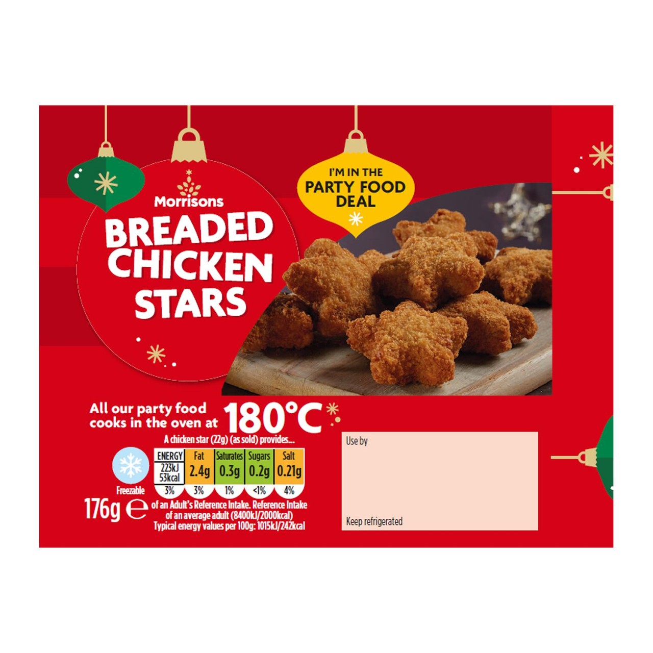 Morrisons Breaded Chicken Stars 176g - Morrisons Online Groceries & Offers