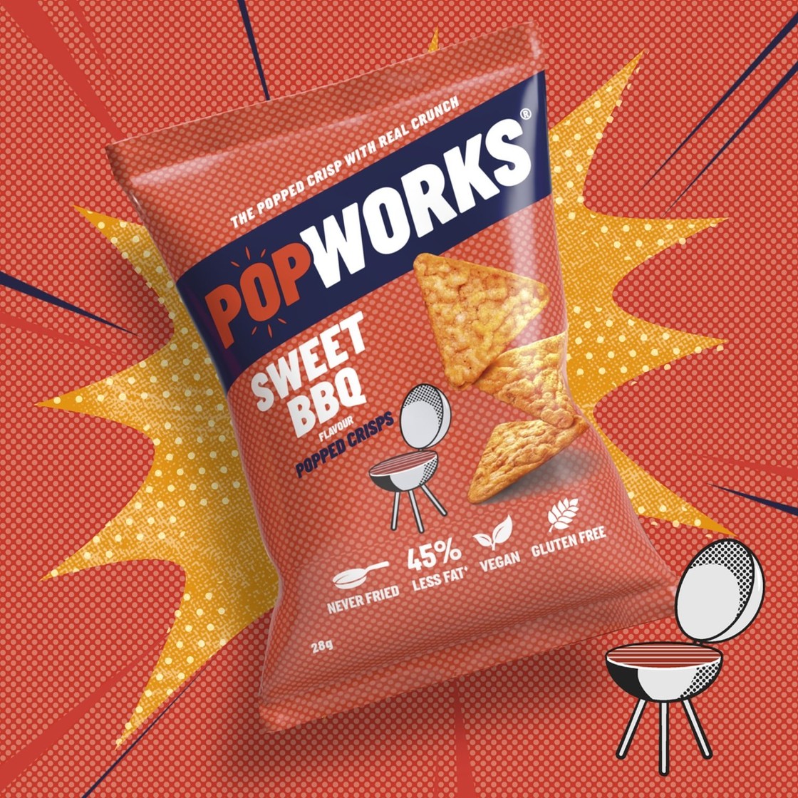 Popworks Sweet BBQ Popped Crisps - Morrisons Online Groceries & Offers
