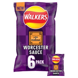 Walkers Worcester Sauce Crisps With Lea And Perrins 6x25g - Morrisons ...