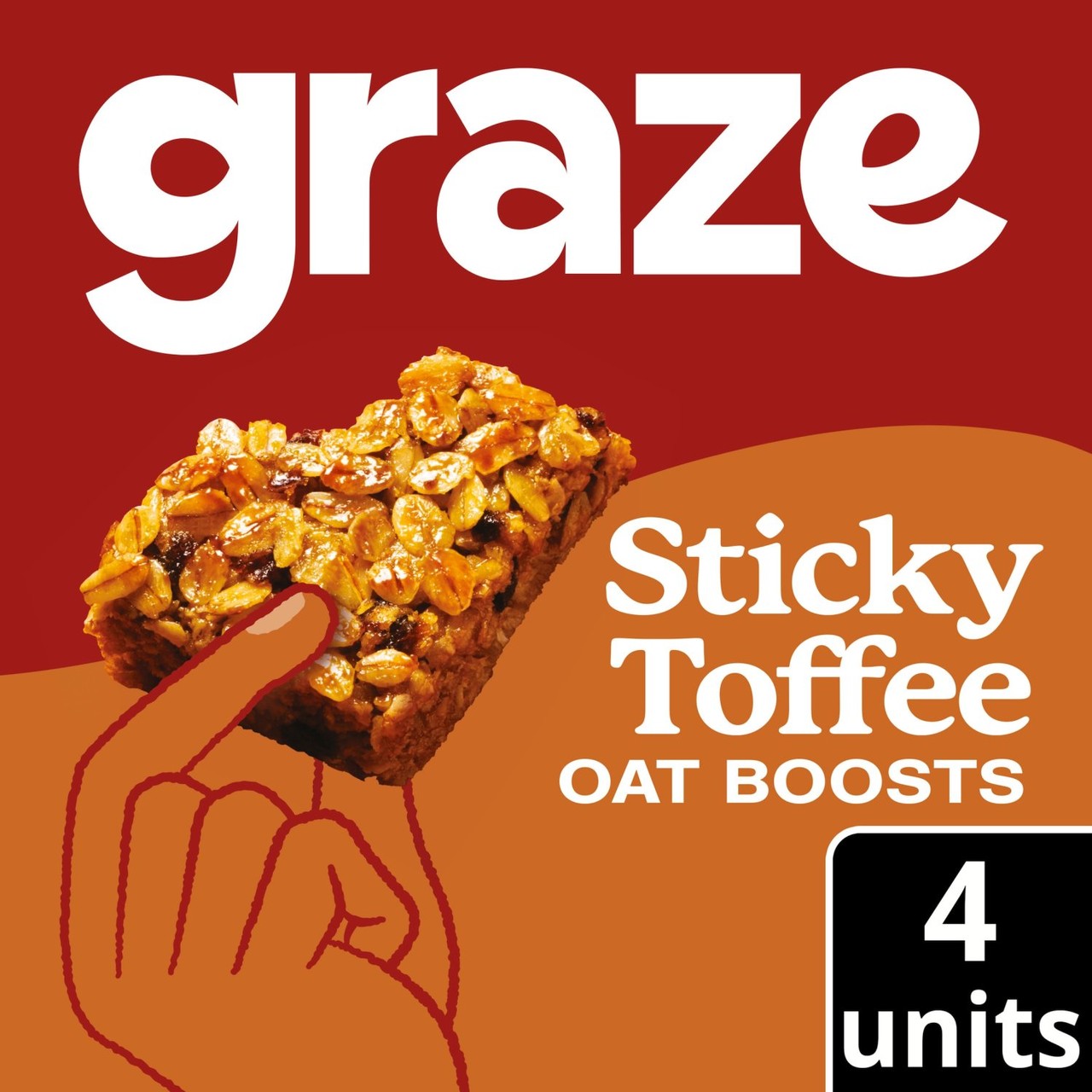 Graze Sticky Toffee Oat Boost Flapjack Snack Bars 4 x 30g - Morrisons ...