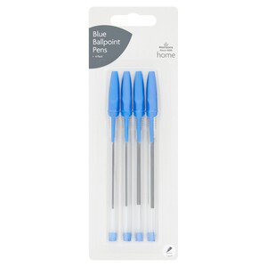 Morrisons Ball Point Pens Blue - Morrisons Online Groceries & Offers