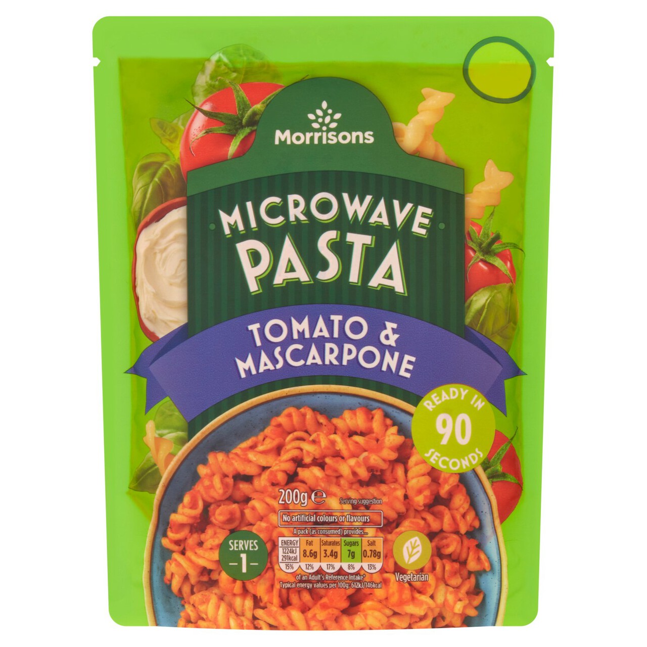 Morrisons Tomato & Mascarpone Microwave Pasta - Morrisons Online ...