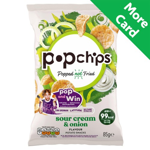 Popchips Sour Cream & Onion - Morrisons Online Groceries & Offers