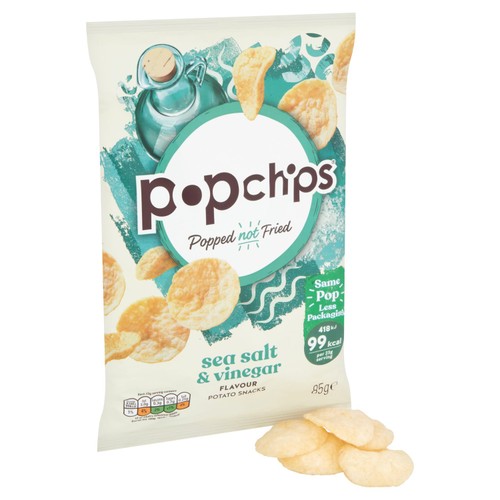 Popchips Sea Salt & Vinegar Sharing Crisps - Morrisons Online Groceries ...
